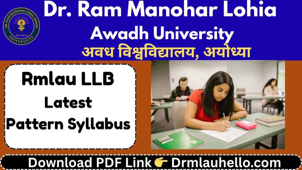 Rmlau LLB Syllabus 2025-26 Latest Pattern Pdf - DrmlauHello
